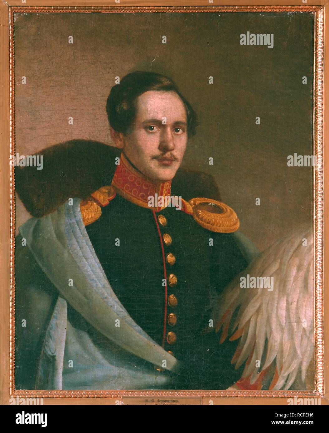 Portrait of the poet Mikhail Lermontov (1814-1841). Museum: Institut of ...
