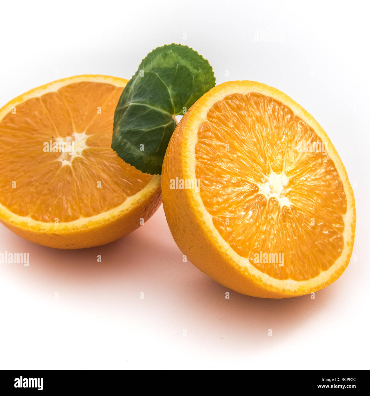 Ripe orange isolated on white background - fresh citrus fruit ...