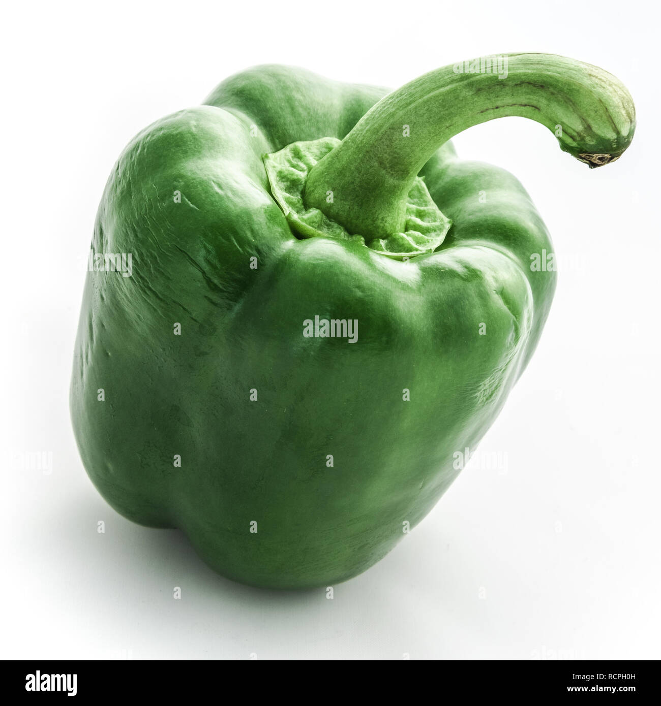 Bell peppers capsicum isolated on a white background Stock Photo - Alamy