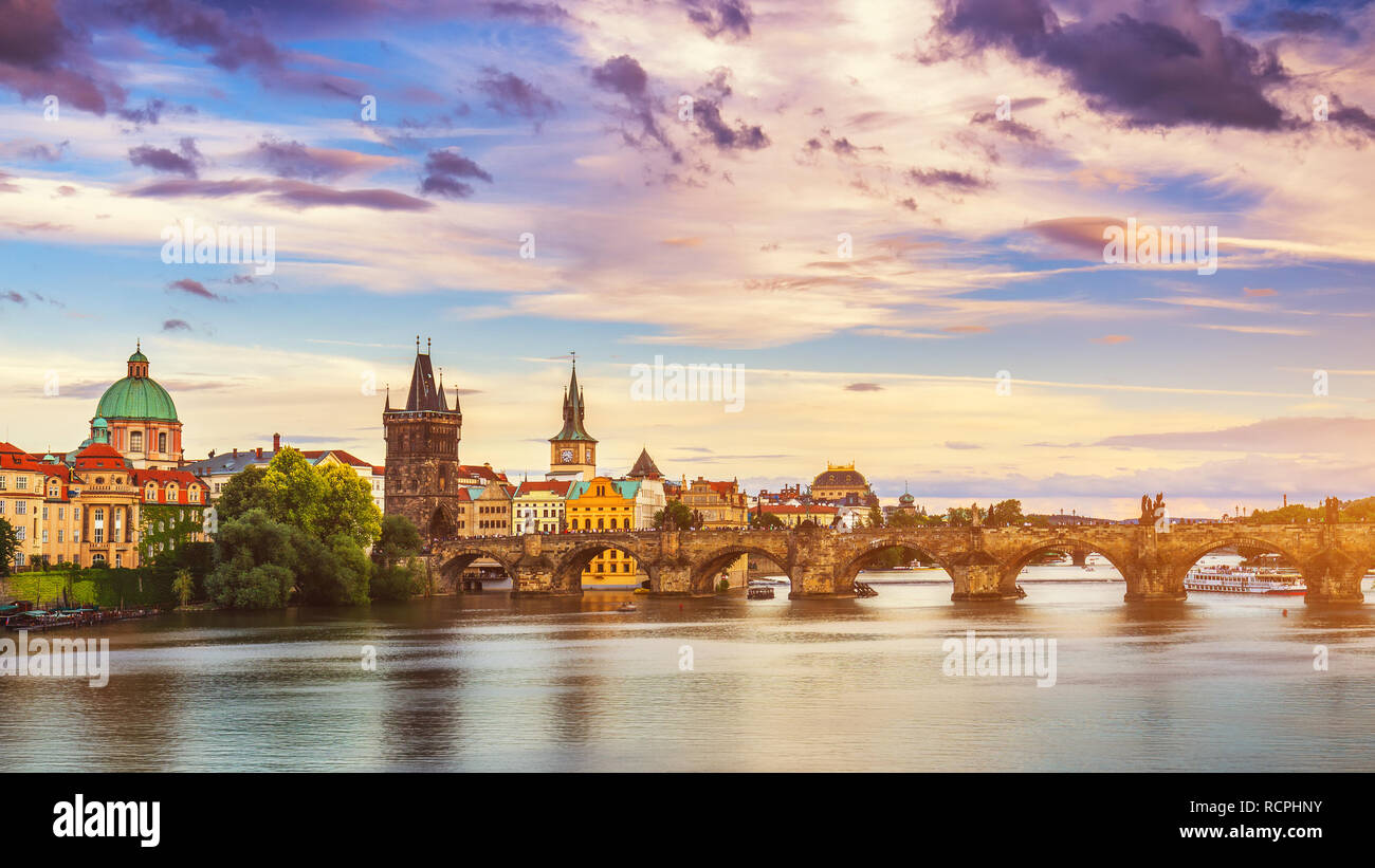 Charles Bridge (a.k.a. Karluv most, Stone Bridge, Kamenny most, Prague ...