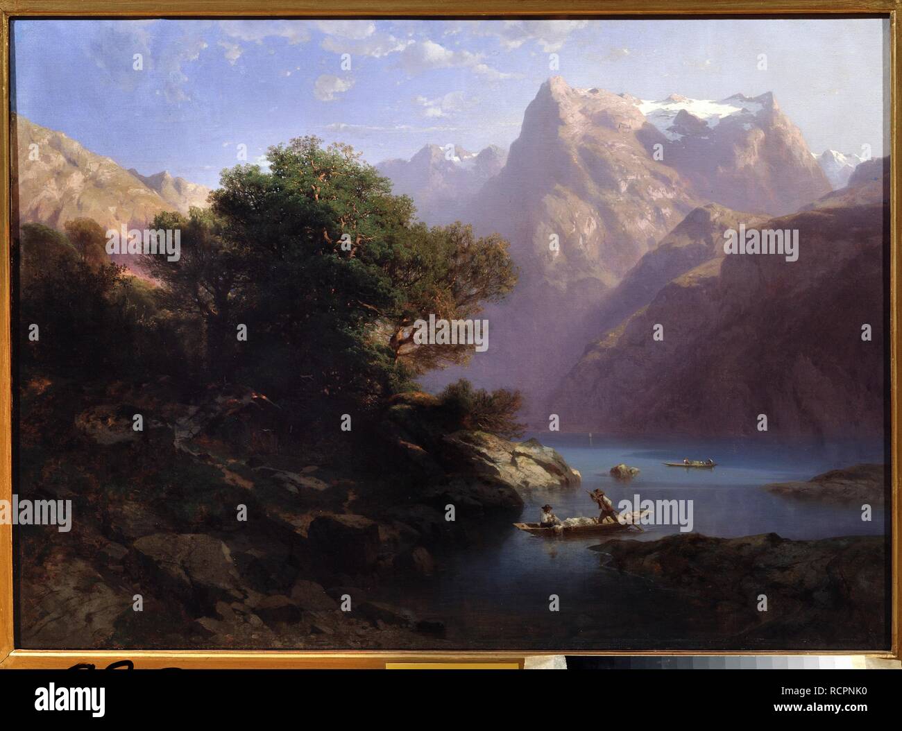 Mountain Lake. Museum: Regional Art Gallery, Tambov. Author: CALAME ...