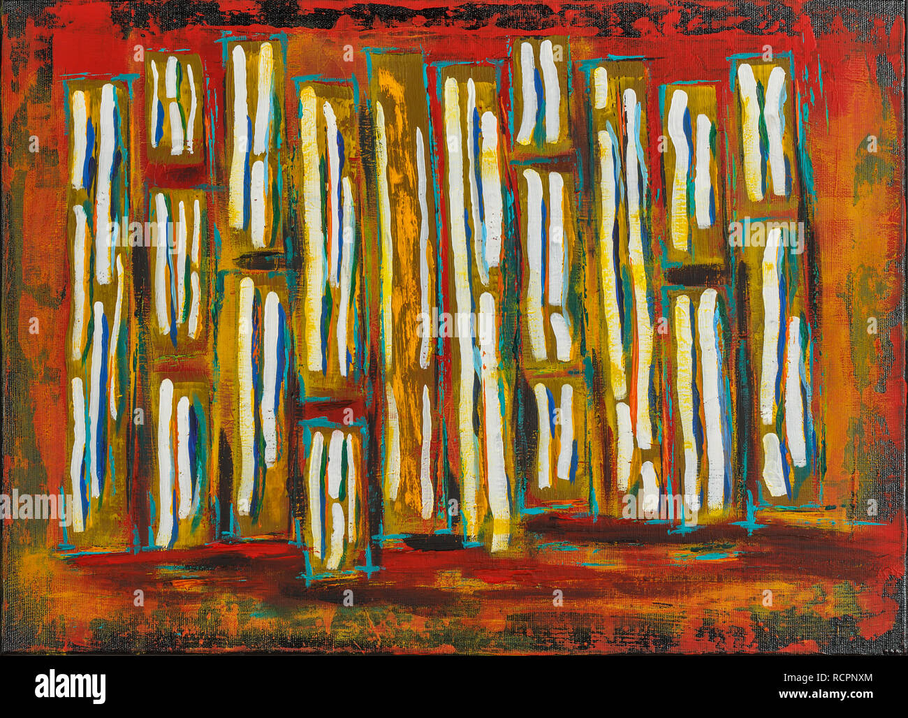Colorful abstract art painting, contemporary art background Stock Photo ...