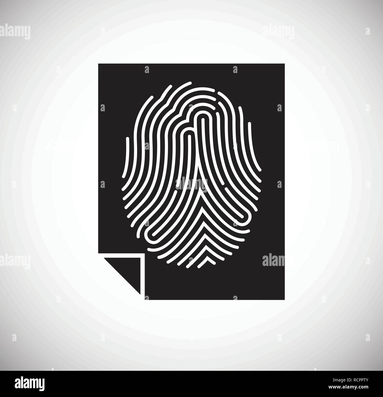 Finger id icon on white background for graphic and web design, Modern ...