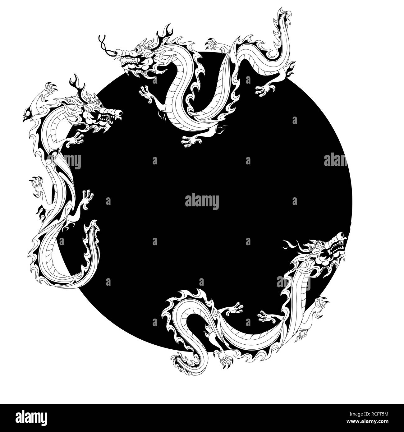 Background traditional chinese culture Black and White Stock Photos ...