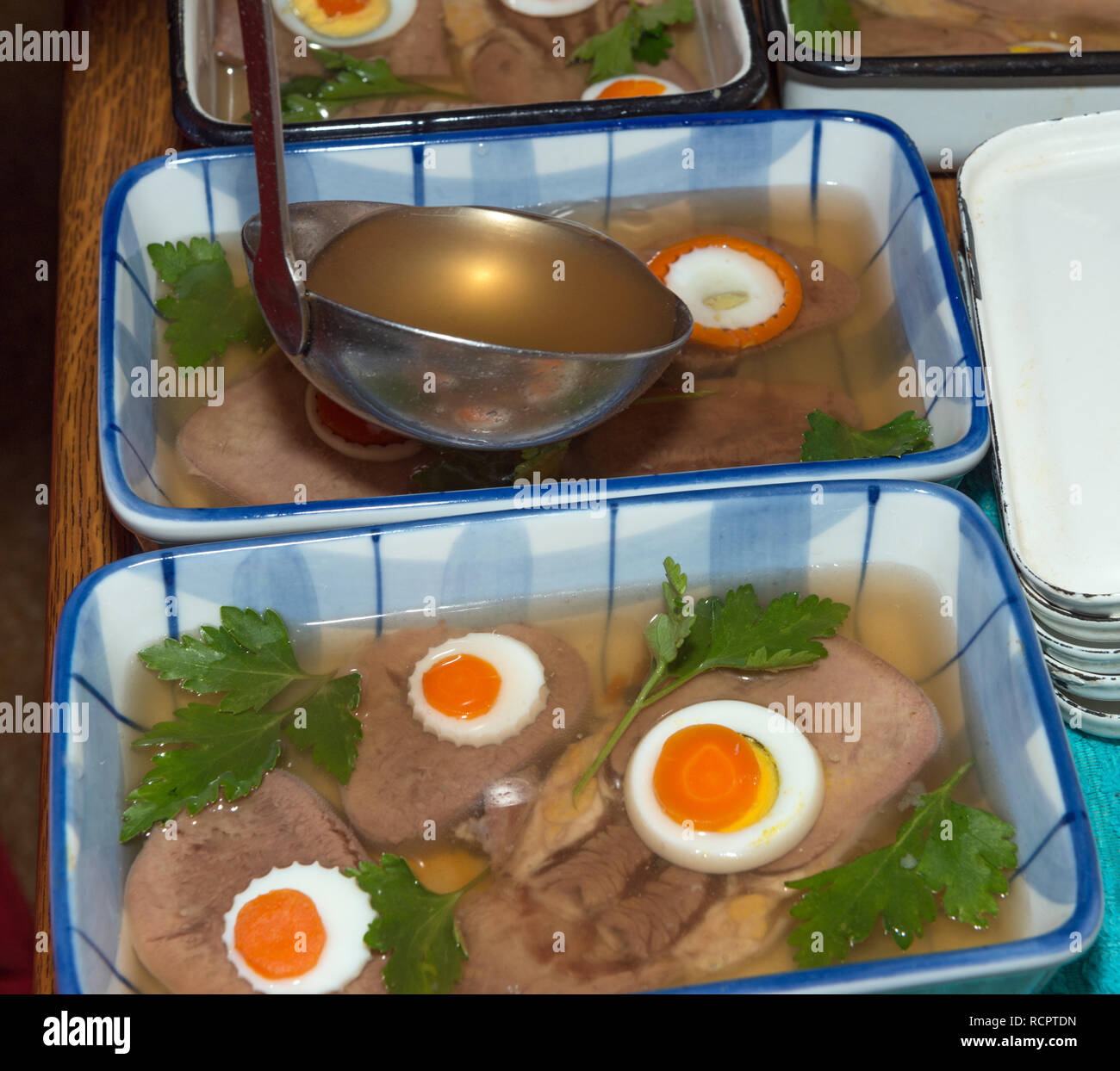 Beef tongue jelly hi-res stock photography and images - Alamy