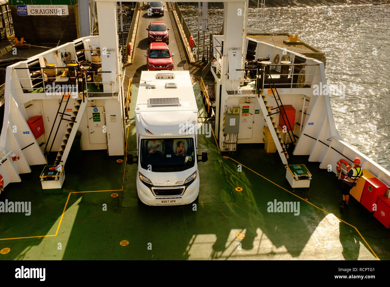 Scotland highlands isle of mull ferry craignure oban hi-res stock ...