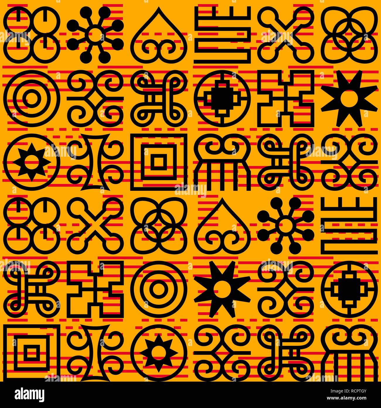 Adinkra print hi-res stock photography and images - Alamy