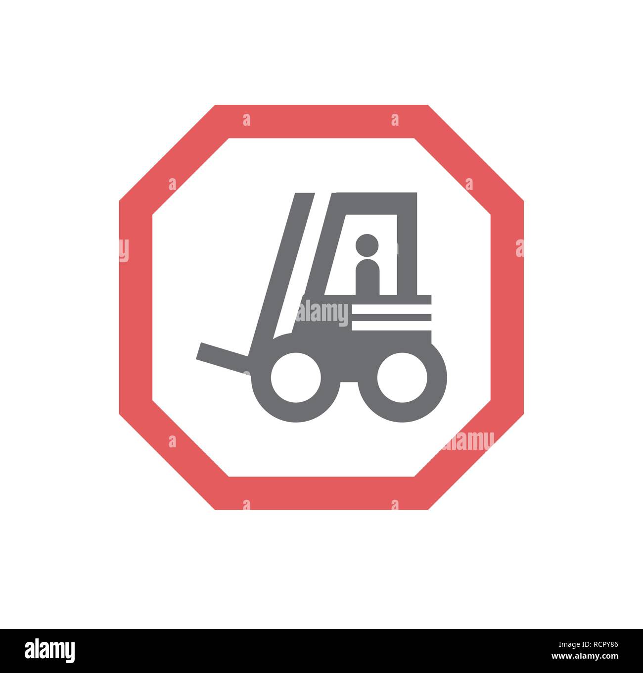 Heavy vehicle sign icon on white background for graphic and web design ...