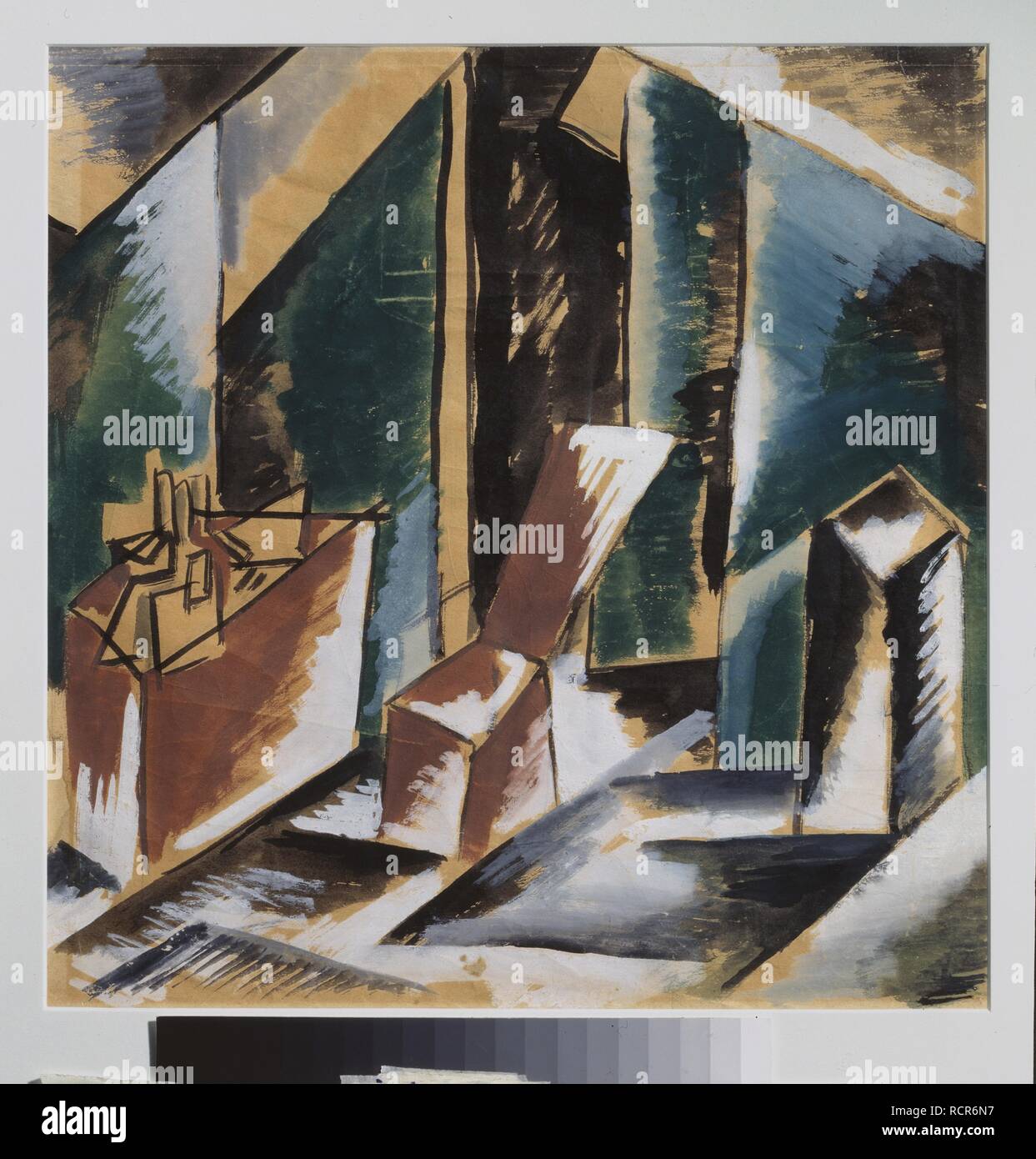 Stage design. Museum: PRIVATE COLLECTION. Author: Popova, Lyubov ...