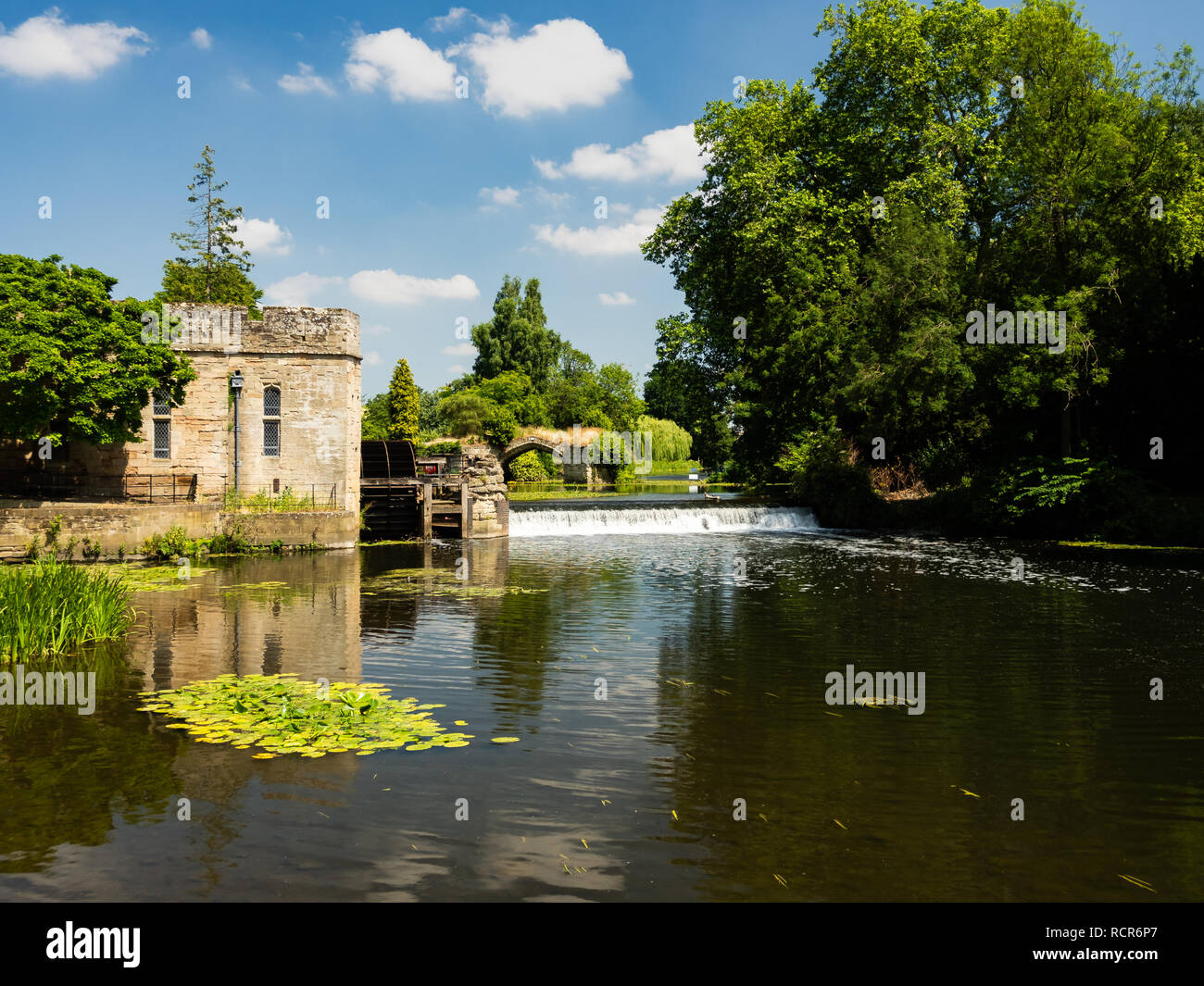 River Avon at Warwick Castle Stock Photo - Alamy