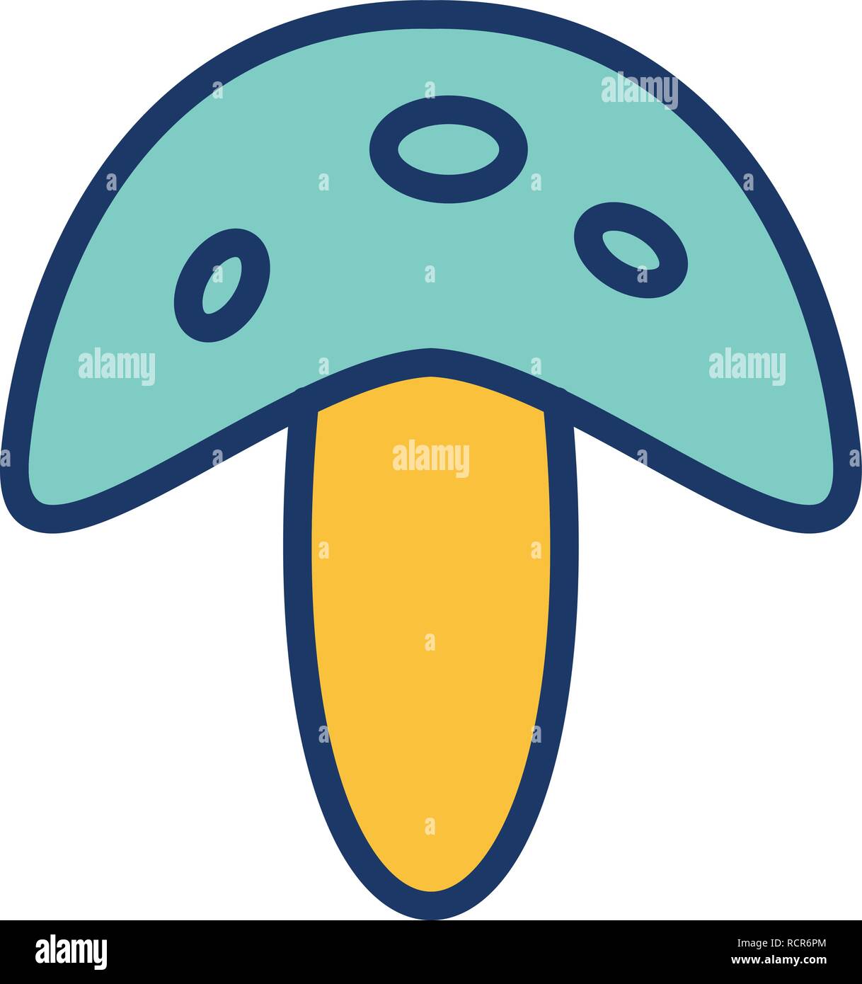 Vector Mushroom Icon Stock Vector Image & Art - Alamy