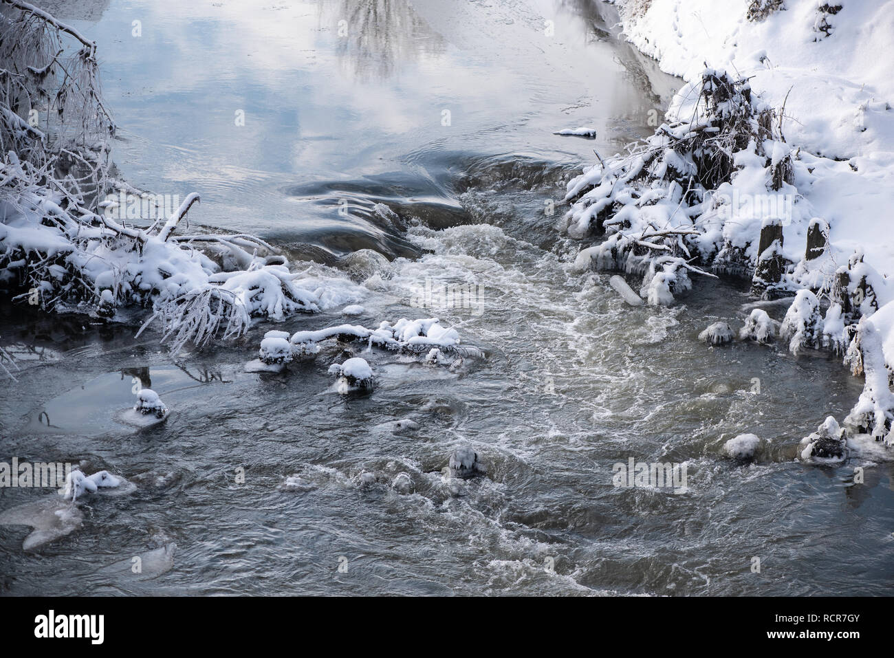 Stormy water flow stream close hi-res stock photography and images - Alamy