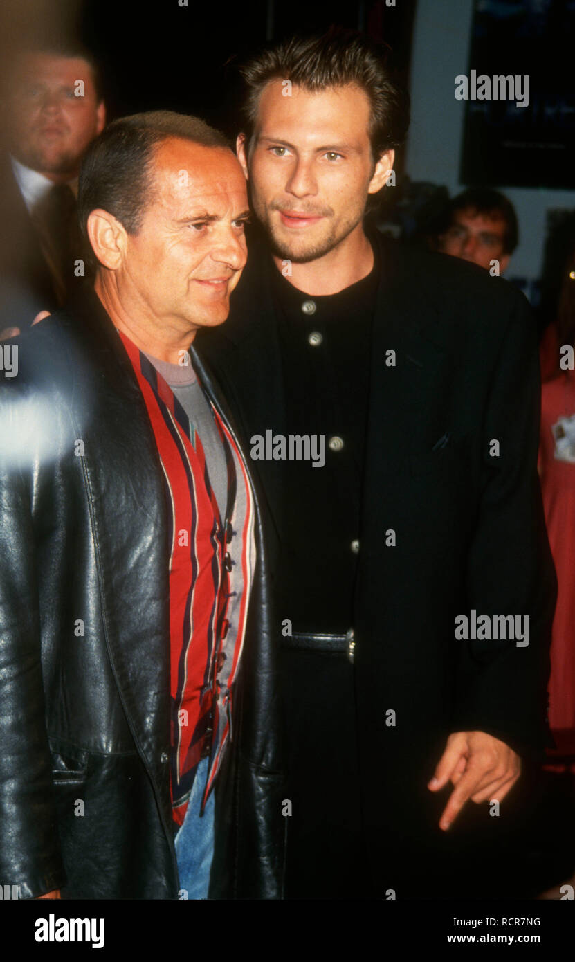 HOLLYWOOD, CA - SEPTEMBER 8: Actor Joe Pesci and actor Christian Slater ...