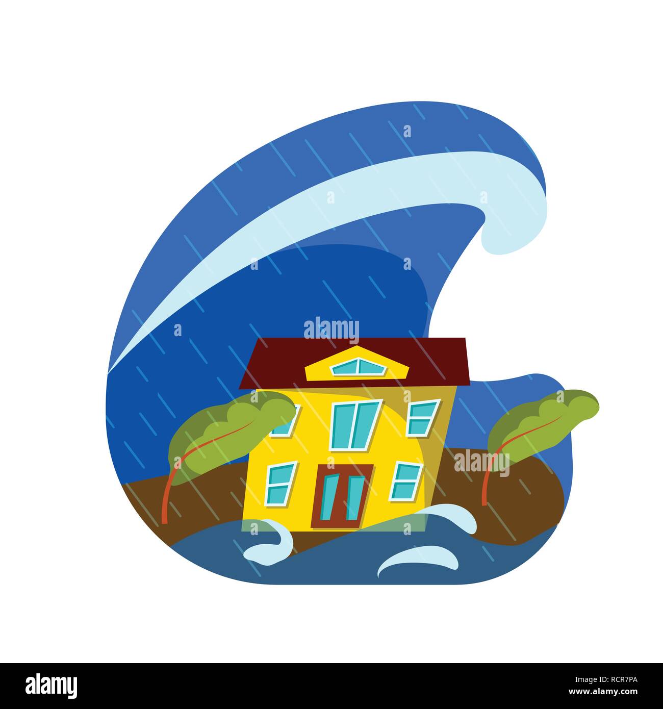 Vector design of cataclysm and disaster symbol. Collection of cataclysm ...