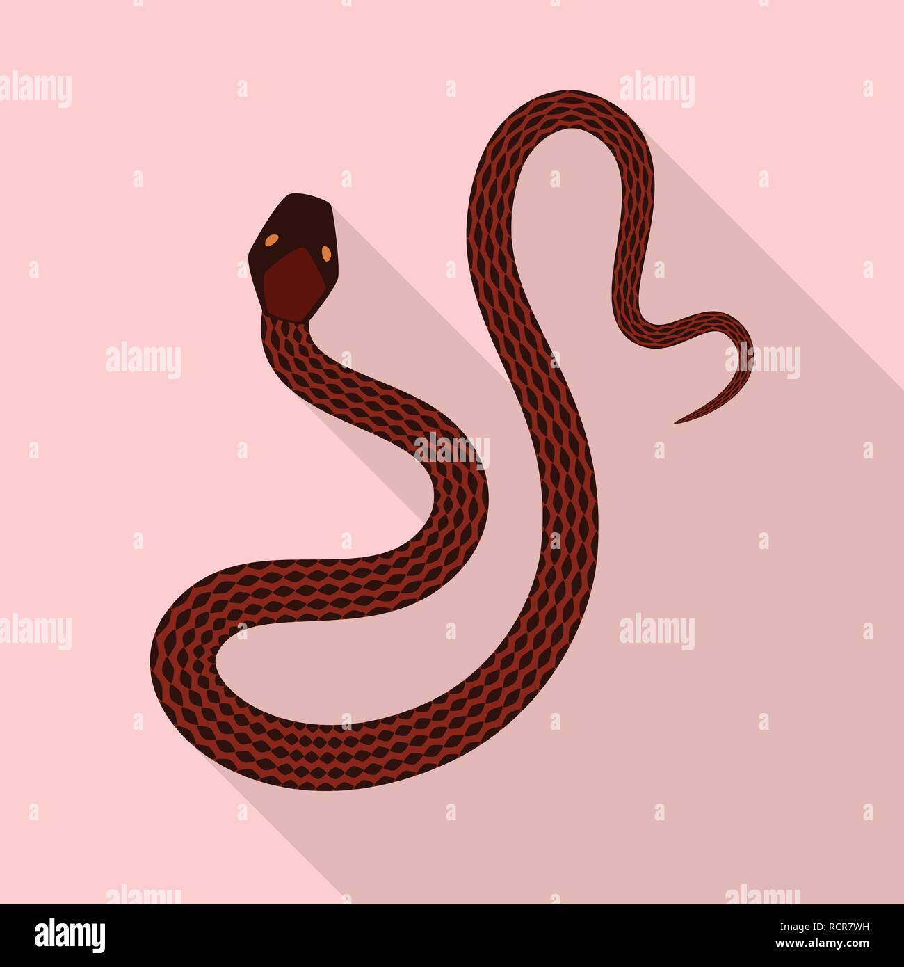 Vector design of skin and reptile sign. Collection of skin and danger ...