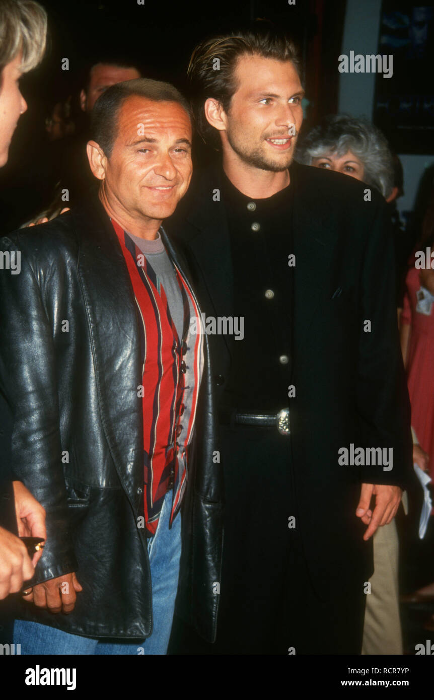 HOLLYWOOD, CA - SEPTEMBER 8: Actor Joe Pesci and actor Christian Slater ...