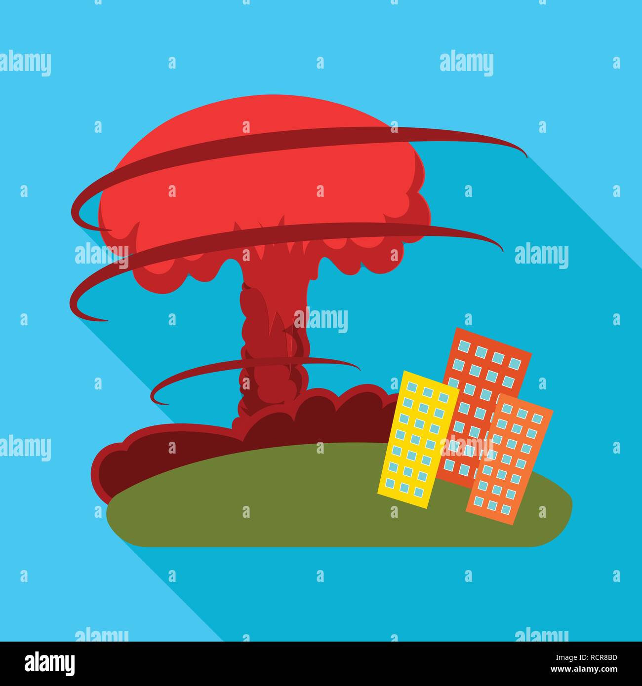 Vector design of collapse and environment symbol. Collection of ...