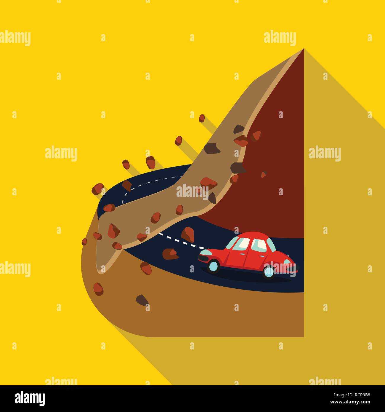 Vector design of collapse and environment symbol. Collection of ...
