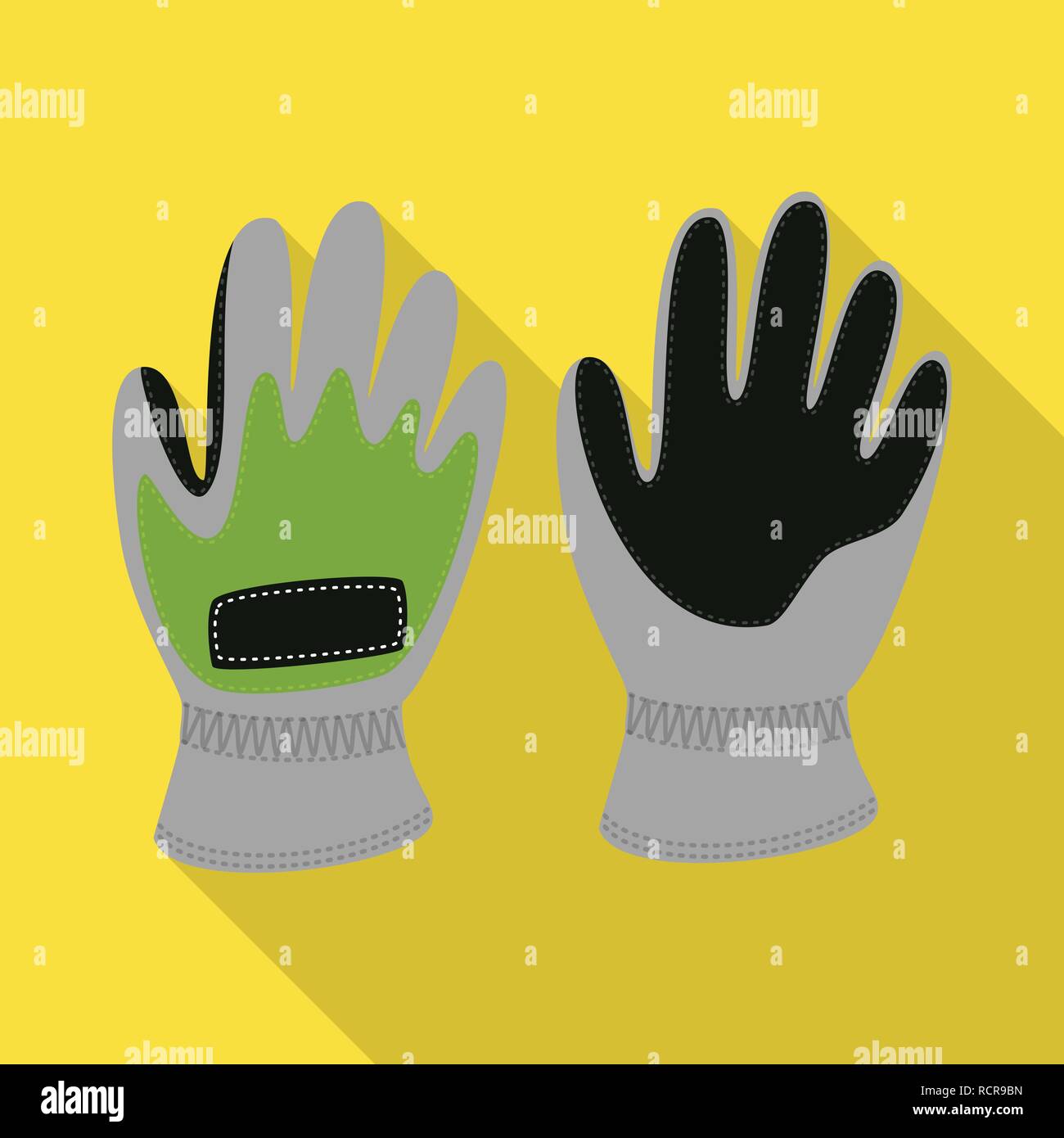 Vector design of own and textile sign. Set of own and safety stock ...