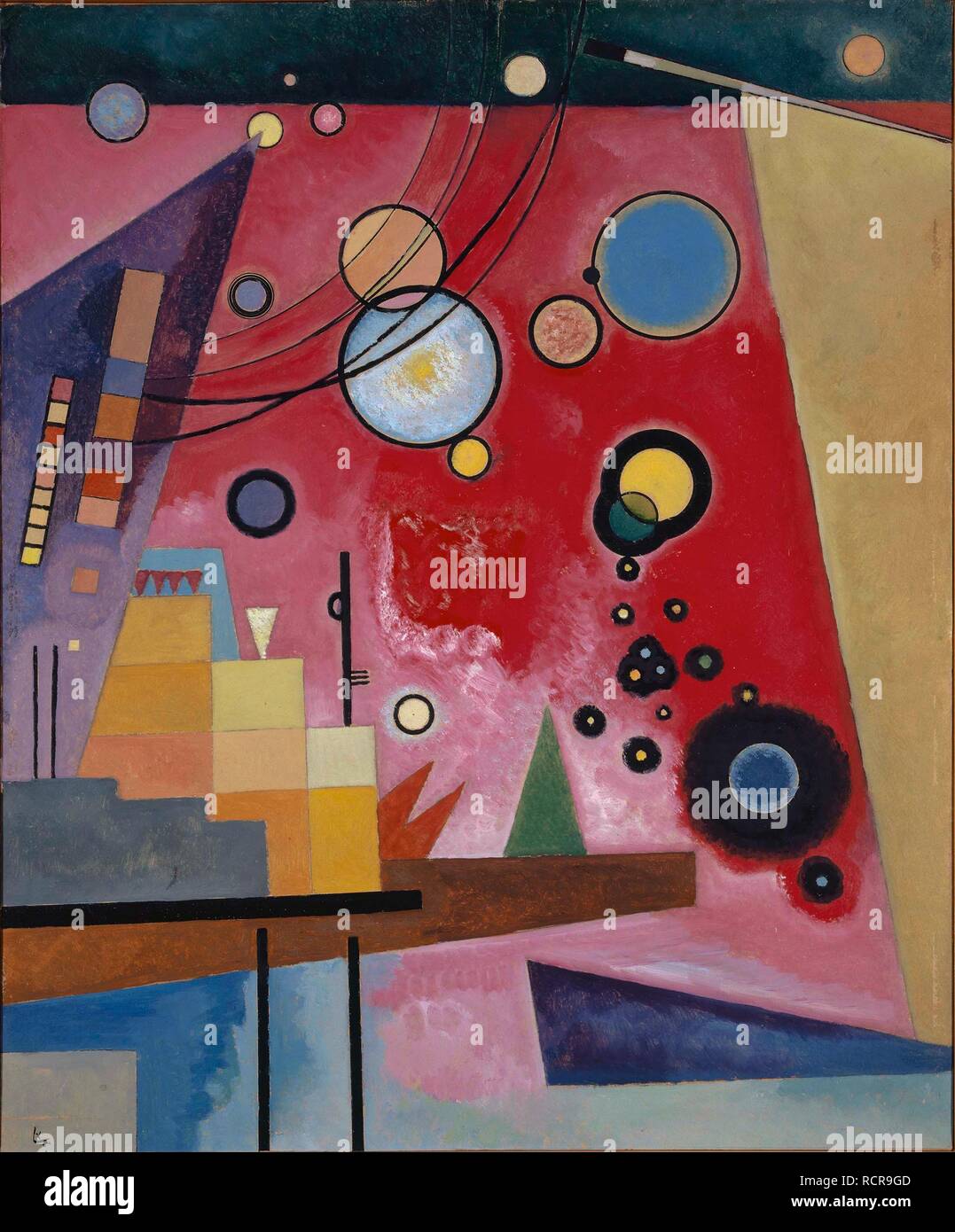 Heavy Red. Museum: Art Museum Basel. Author: Kandinsky, Wassily ...