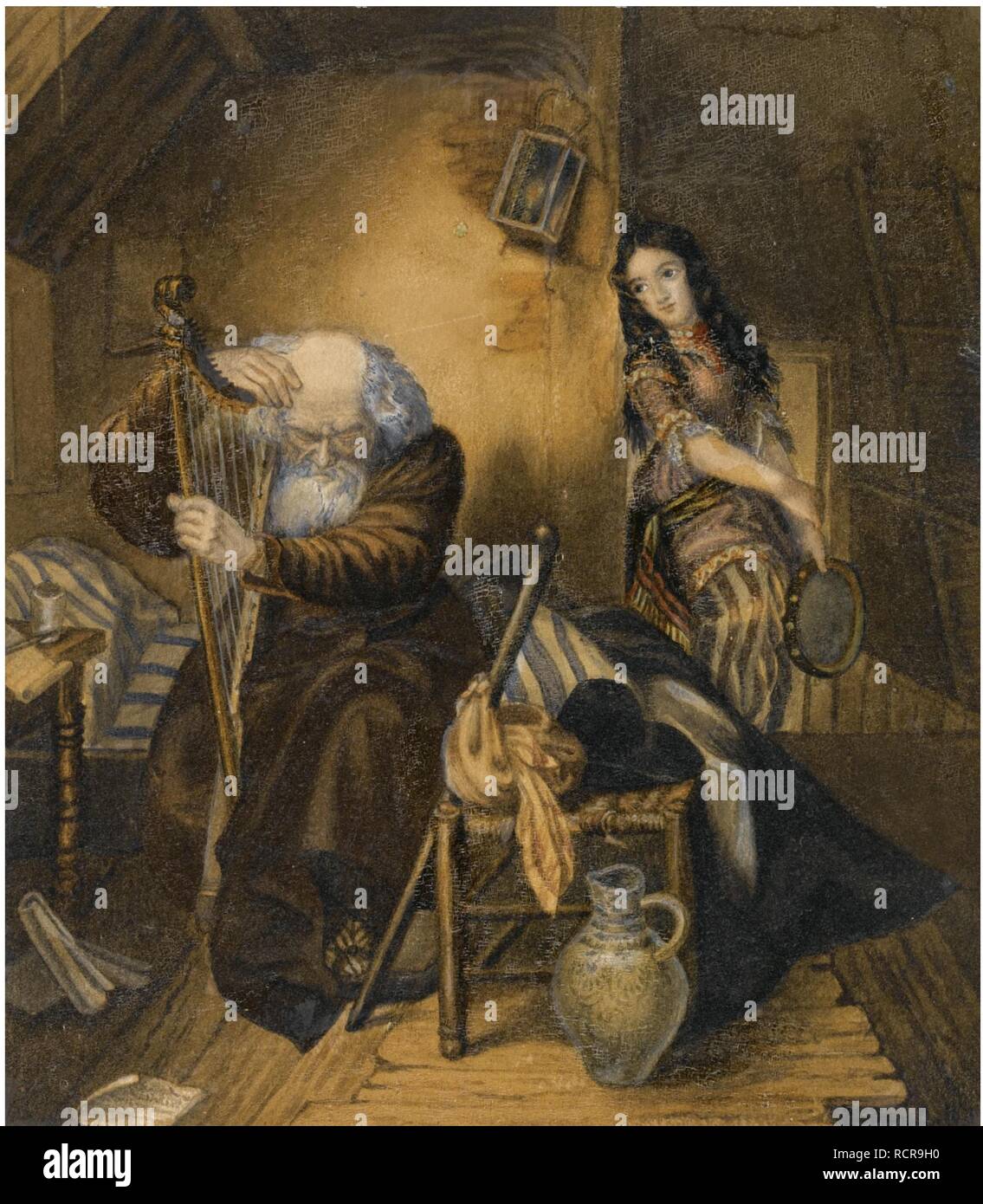 Illustration to the novel "Wilhelm Meister's Apprenticeship" by Johann ...