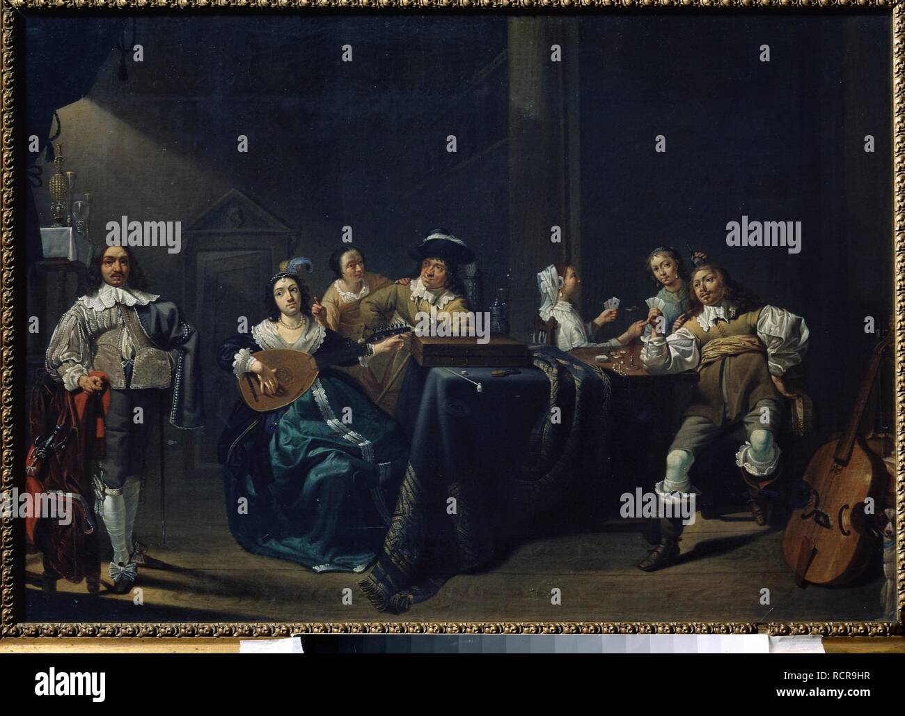 Merry company. Museum: State Art Museum, Tula. Author: Duck, Jacob ...