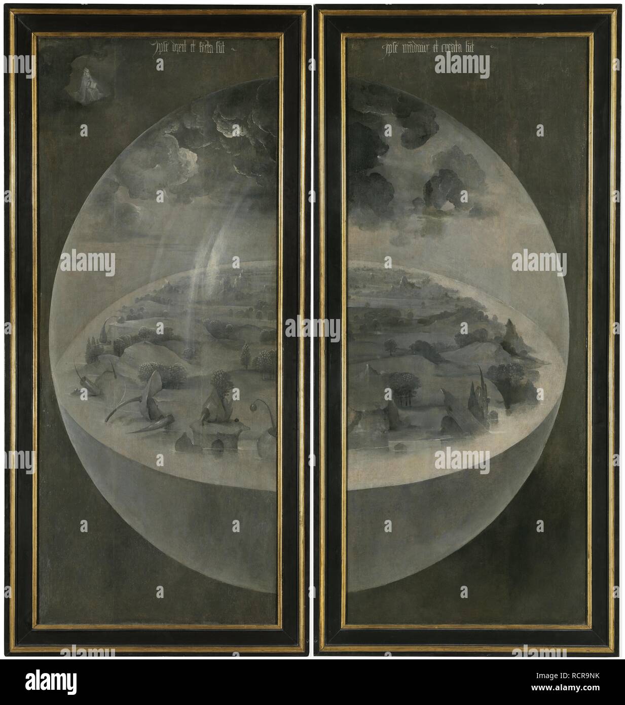 The Garden of Earthly Delights. (Triptych, reverse: The Creation ...