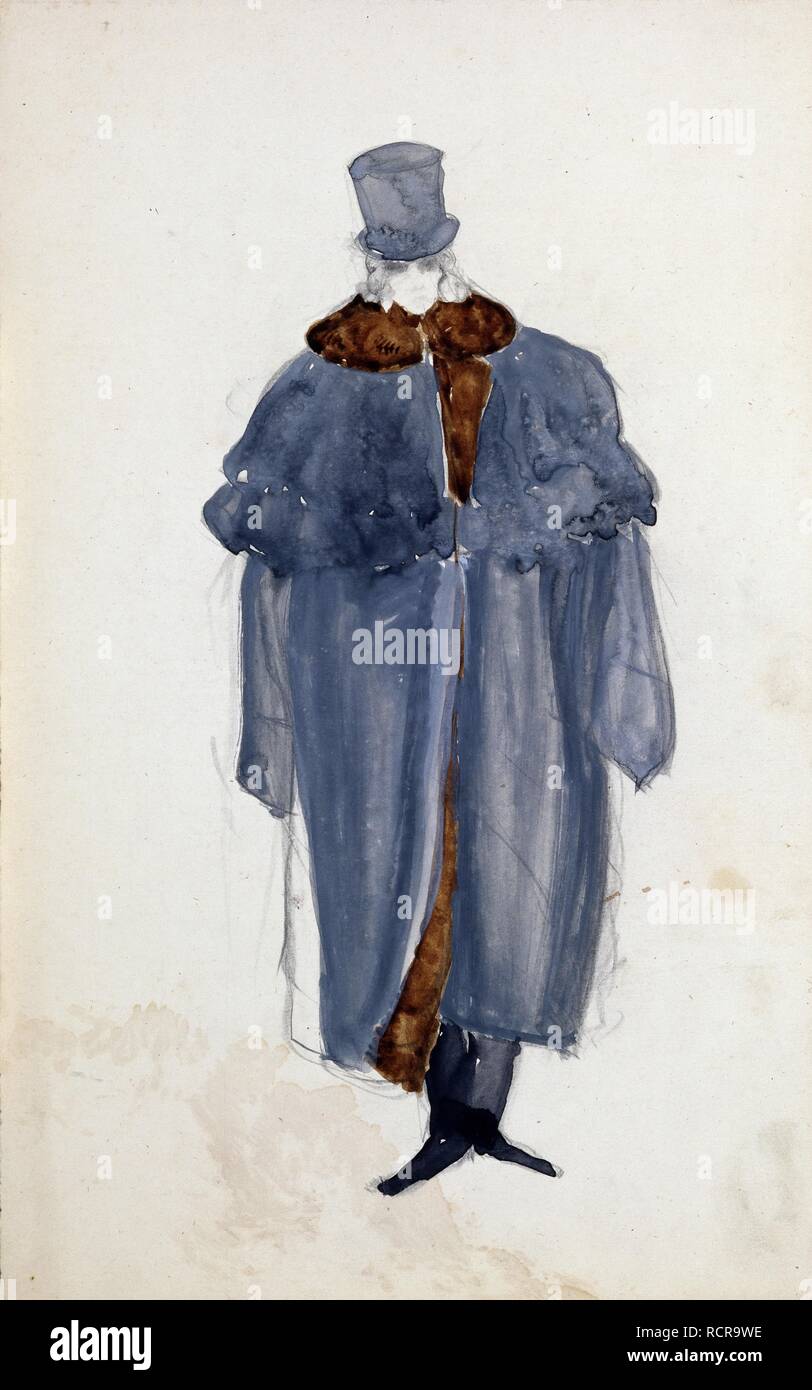 Costume design for the opera Eugene Onegin by P. Tchaikovsky. Museum: A ...