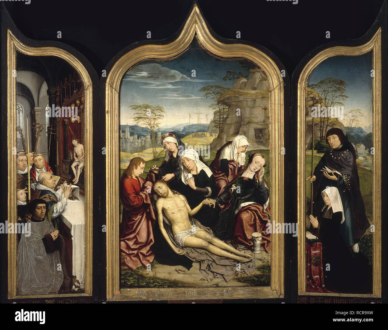 Triptych of the Lamentation of Christ. Museum: Muzeum Narodowe, Warsaw. Author: BELLEGAMBE, JEAN ...