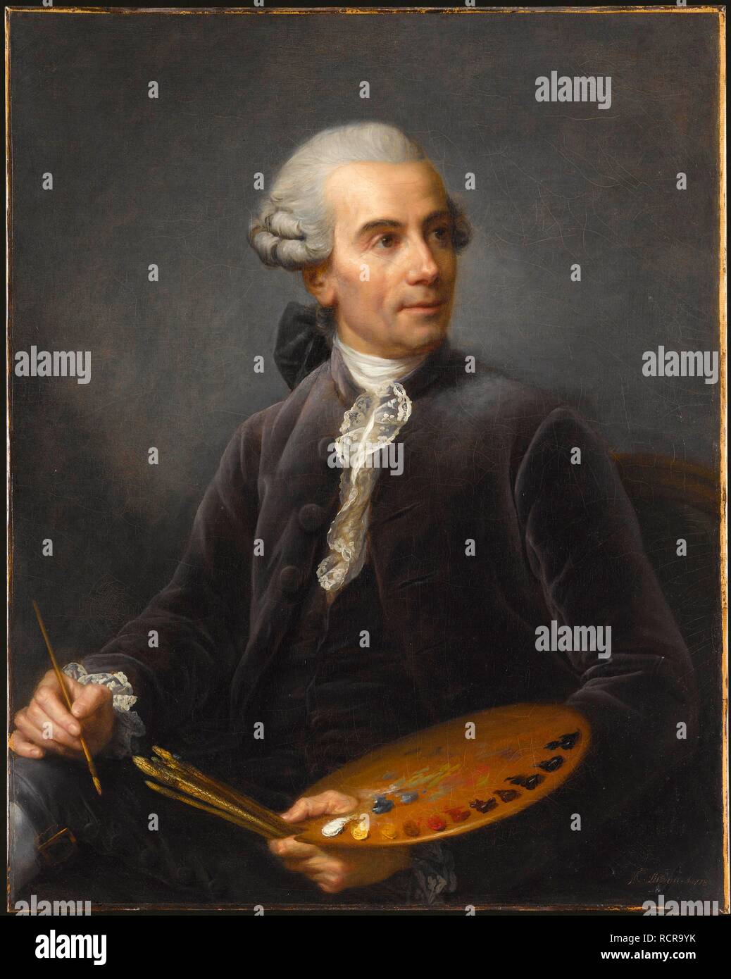 Portrait of Joseph Vernet (1719-1789). Museum: Musee du Louvre, Paris ...