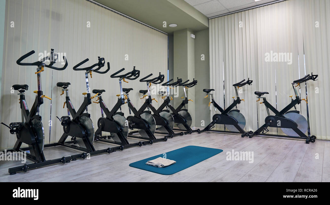 Athlete training gym cycle hi-res stock photography and images - Alamy