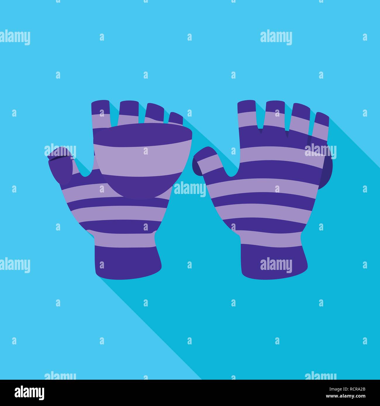 Vector illustration of own and textile symbol. Collection of own and ...