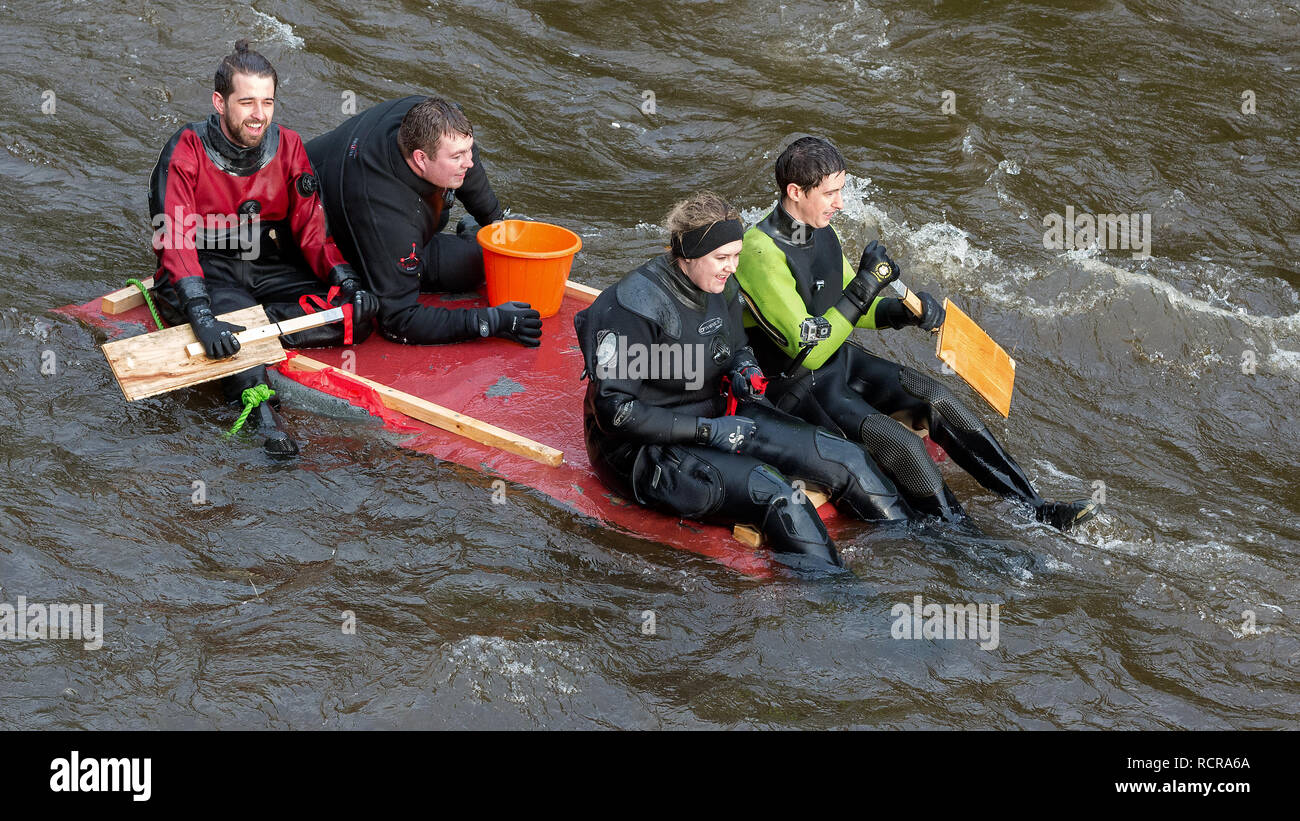 Participants In The Matlock Boxing Day Raft Race 2016 Matlock ...