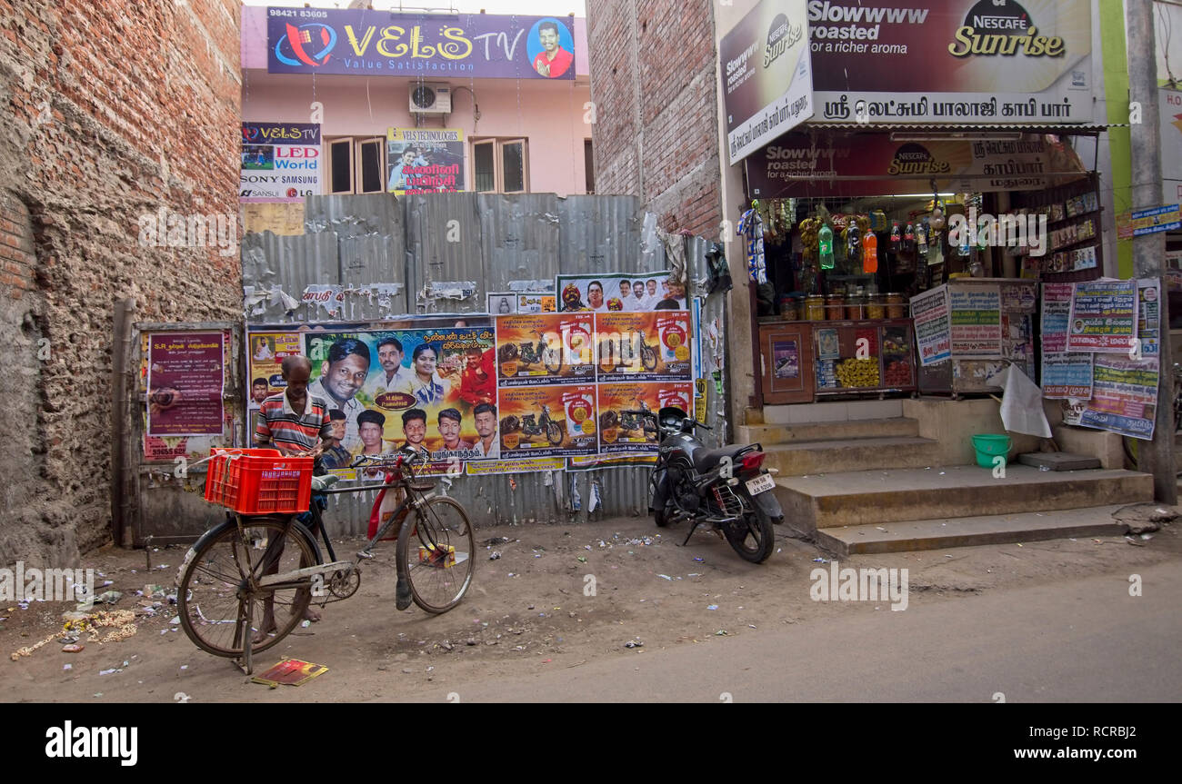 Indian street posters hi-res stock photography and images - Alamy