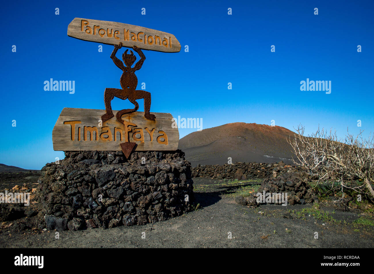 Timanfaya Lanzarote Sign High Resolution Stock Photography and Images ...