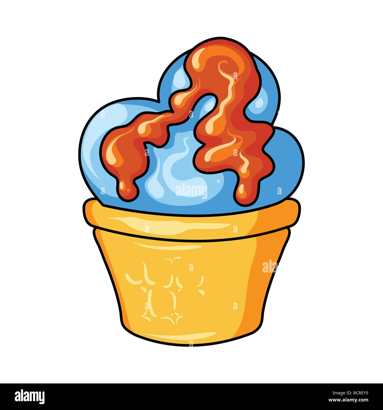 Vector illustration of dessert and sweet sign. Set of dessert and food ...