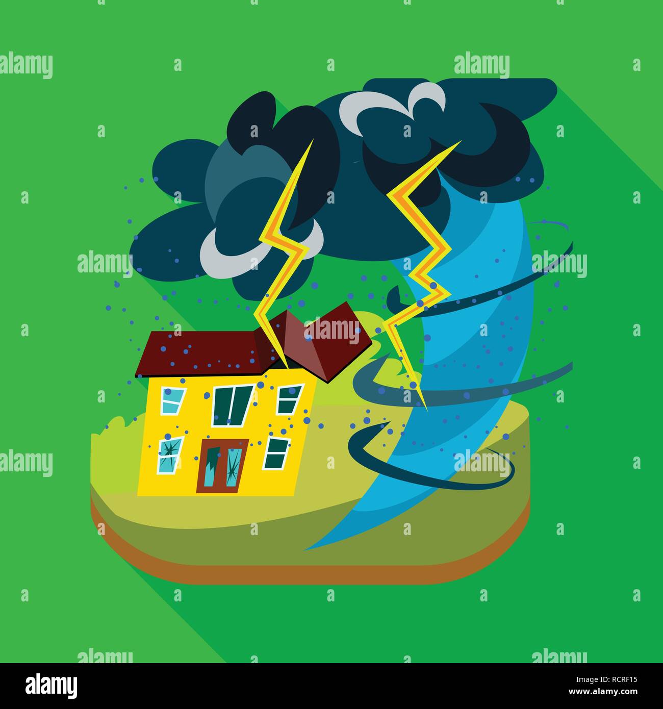 Vector design of collapse and environment icon. Set of collapse and ...