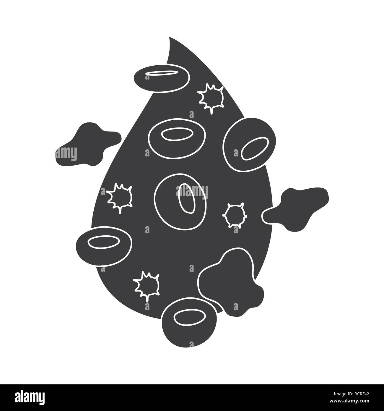 Vector illustration of research and laboratory sign. Set of research ...