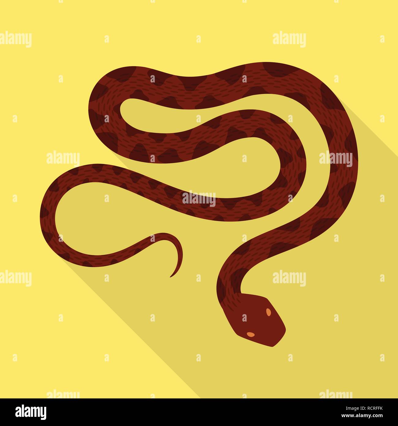 Isolated Object Of Skin And Reptile Icon Collection Of Skin And Danger Stock Vector