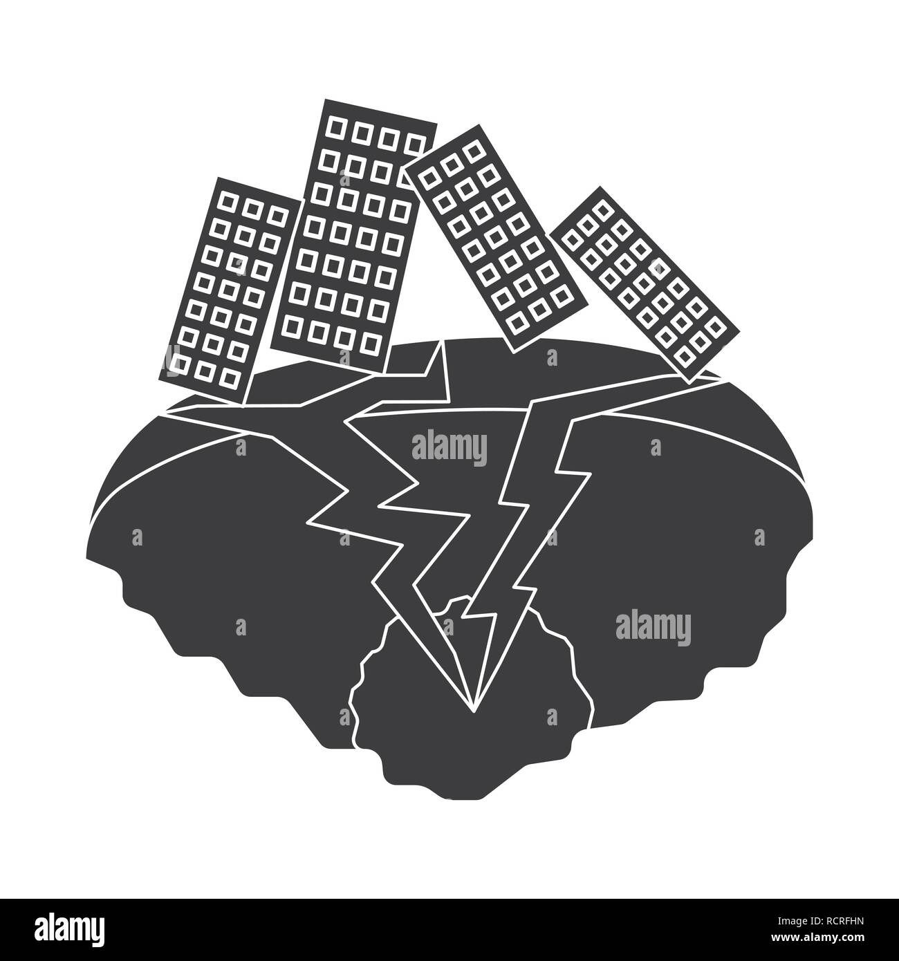 Vector design of calamity and crash icon. Collection of calamity and ...