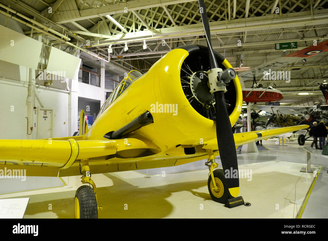 The North American Harvard Advanced Trainer WWII Military Aircraft on ...