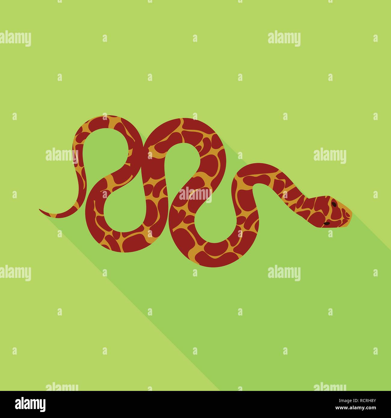 Isolated object of skin and reptile logo. Collection of skin and danger ...