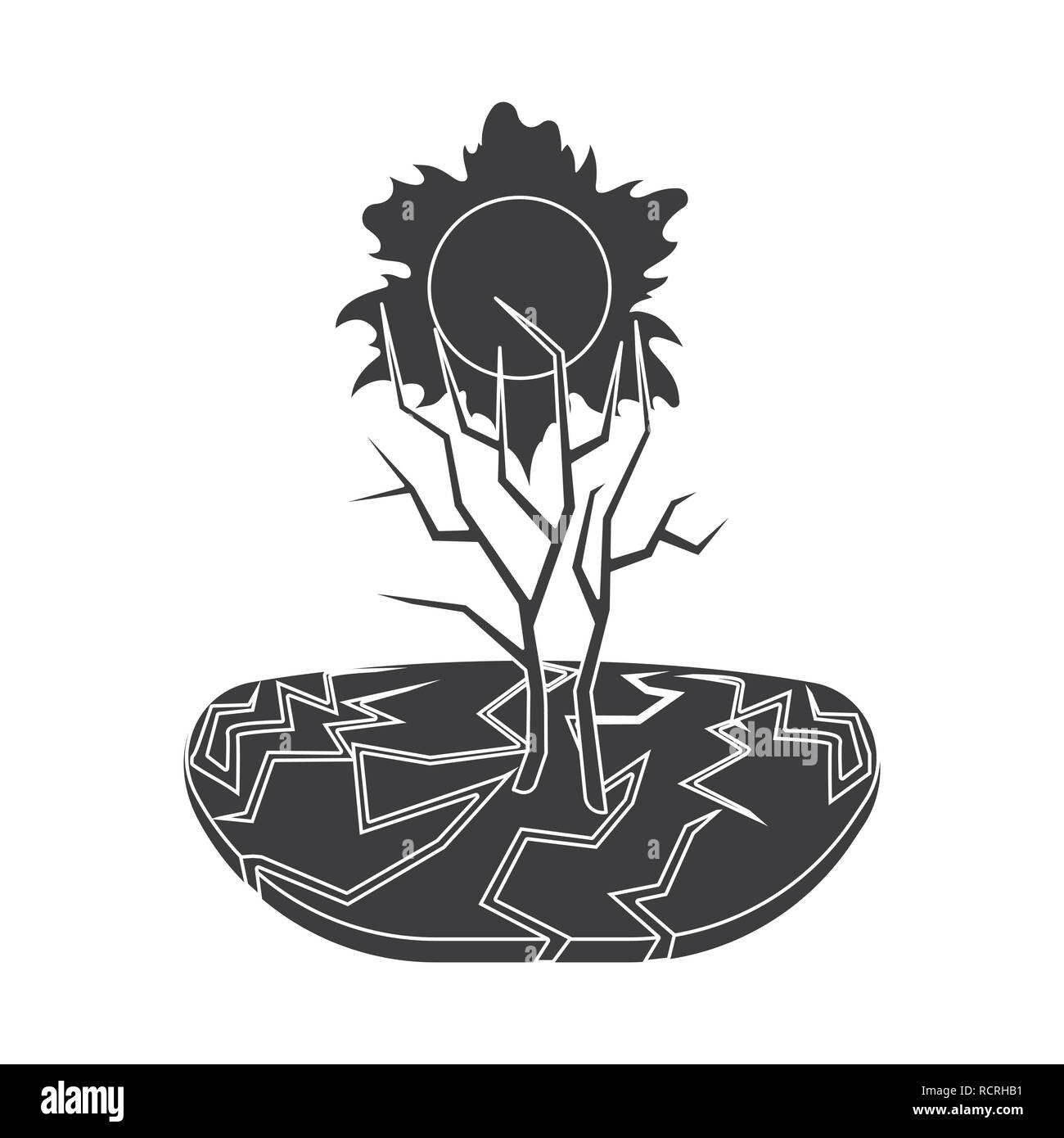 Isolated object of calamity and crash symbol. Collection of calamity ...