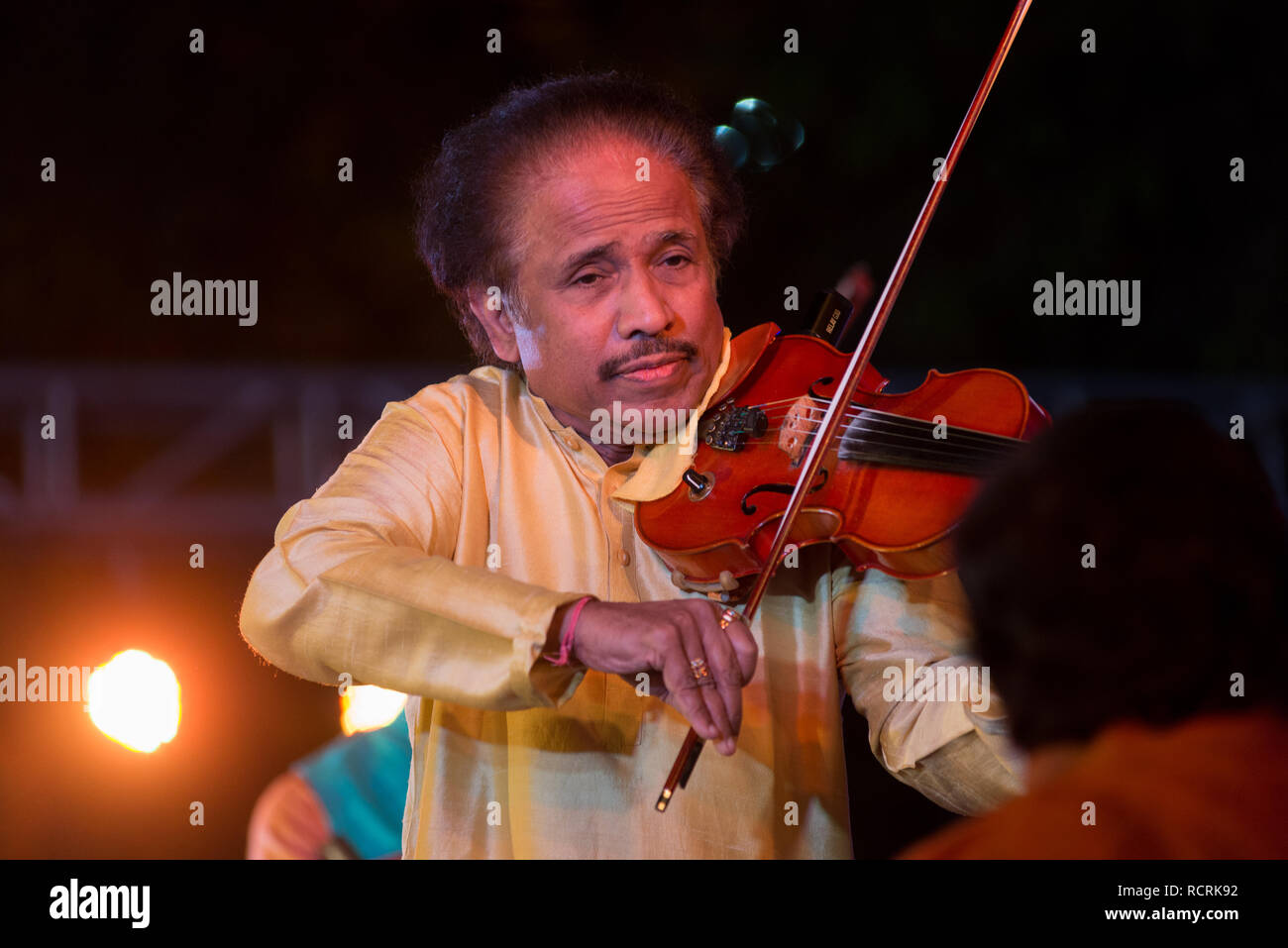 Bangalore, India - February 10, 2018: Indian violinist, composer and ...