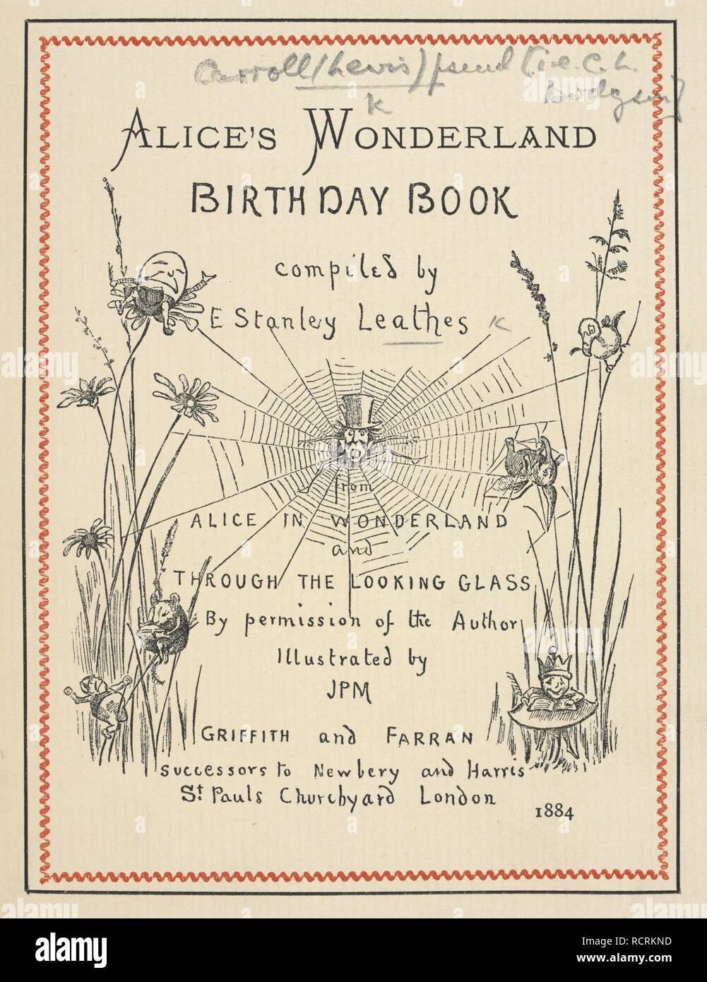 Alice through the looking glass book hi-res stock photography and ...