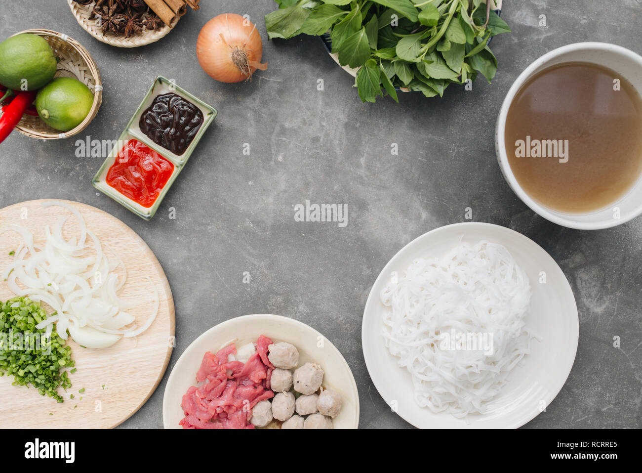 Pho ingredients hi-res stock photography and images - Alamy