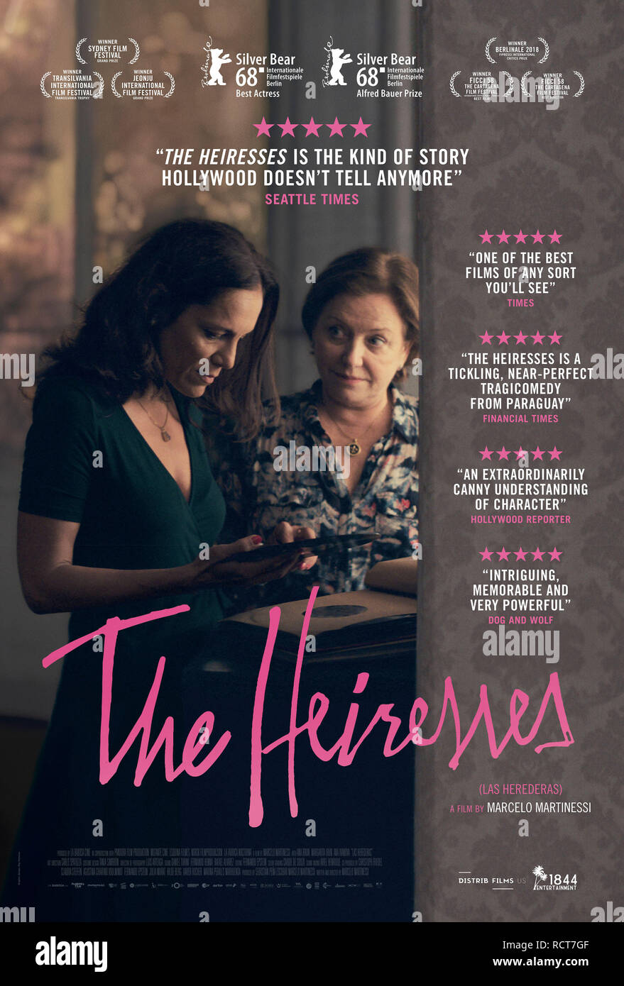 THE HEIRESSES, (aka LAS HEREDERAS), US poster, from left: Ana Ivanova ...