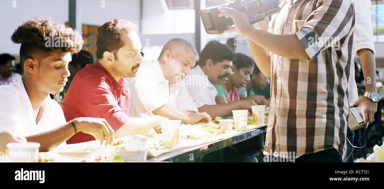 NJAN PRAKASHAN, Fahadh Faasil (2nd from left), 2018. © World Wide Films ...