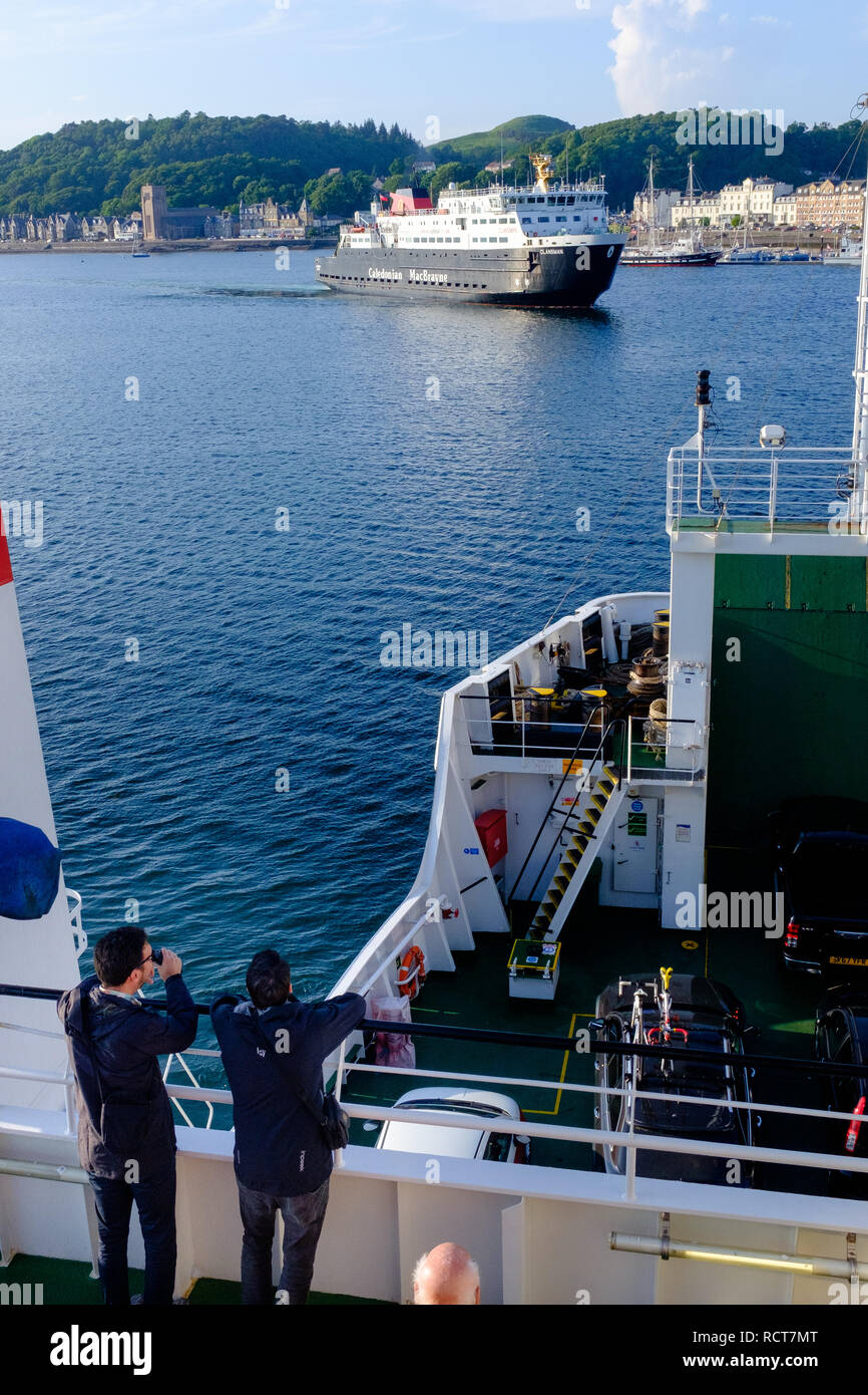 Scotland highlands isle of mull ferry craignure oban hi-res stock ...