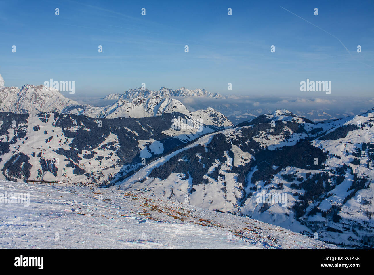 Saalbach austrian ski resort hi-res stock photography and images - Alamy